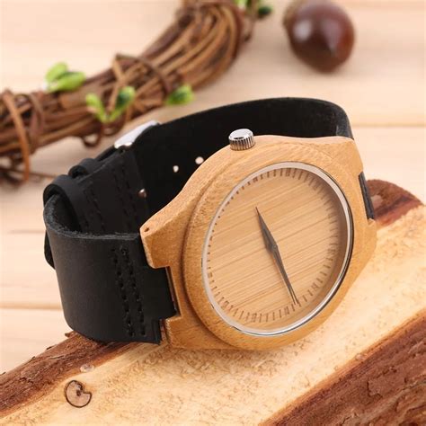 Уникальные винтажные деревянные кварцевые часы с циферблатом часы для мужчин и женщин наручные
