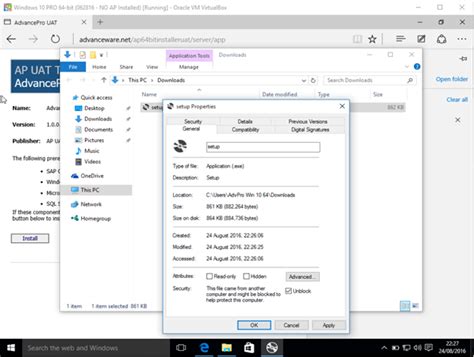 Installing Advancepro Server Using Clickonce