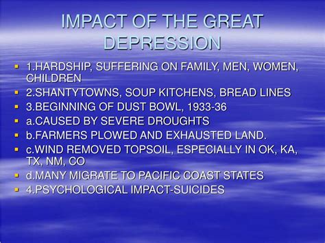 Ppt The Great Depression Powerpoint Presentation Free Download Id