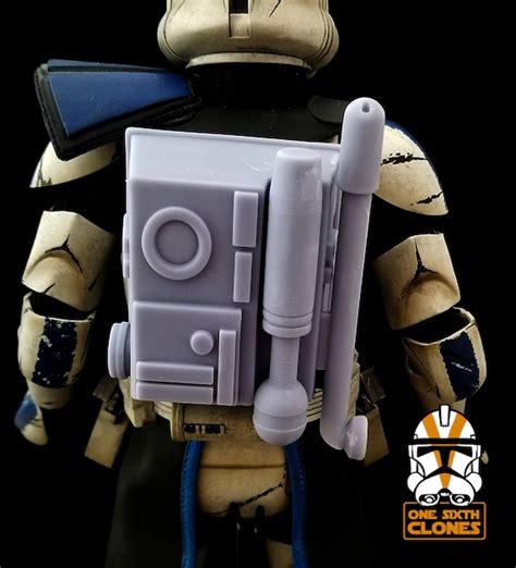 16 Scale Clone Arc Trooper Backpack Blank For Custom Figure Etsy