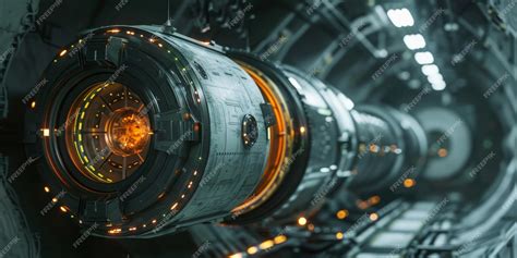 A Futuristic Particle Collider Is Located In An Advanced Scientific