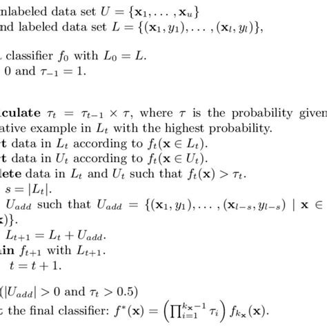 The Text Classification Algorithm Using Unlabeled Data Kx In The Final