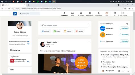 Github Fatmagulmezbootstrap Linkedin Clone