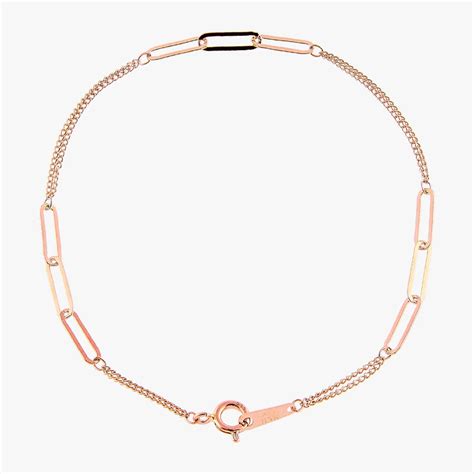 14k 18k 모던 클립 커브 체인 금 팔찌 주엘렌쥬얼리