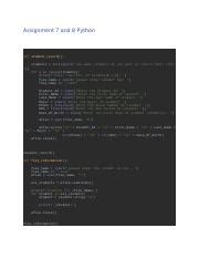 Assignment 7 And 8 Python Docx Assignment 7 And 8 Python Def Babe Record Babes Int Assignment 7 And 8 Python Docx Assignment 7 And 8 Python Def Babe Record Babes Int
