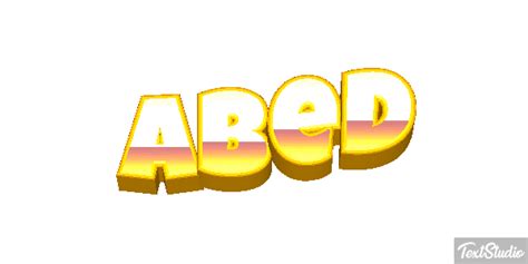 Abed Name Animated  Logo Designs