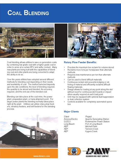 Coal Blending Pdf Coal Power Station