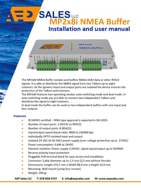 Aep Buffer Manual 12 2 19 Pdf Power Supply Electronic Engineering