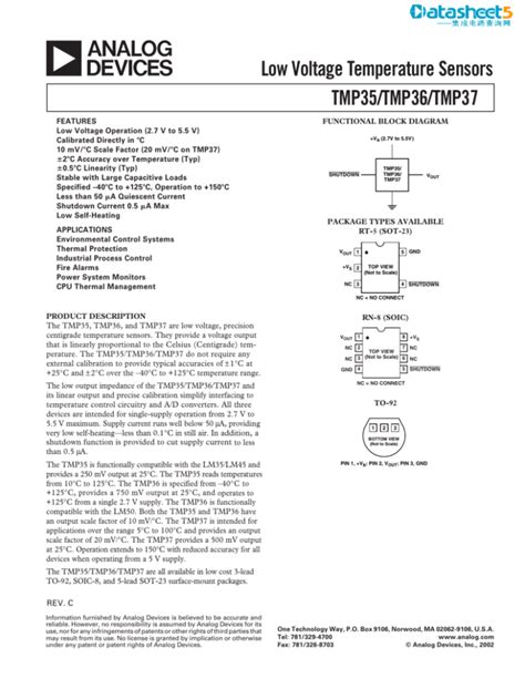 Low Voltage Temperature Sensor At Amy Grant Blog
