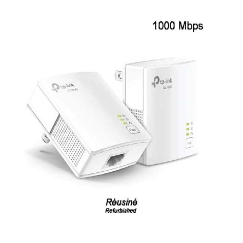 Tp Link Powerline Adapter Starter Kit 1000 Mbps Ethernet Port