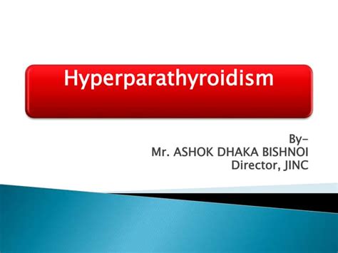 Hyperparathyroidism Pptx
