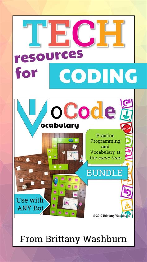 Vocab Coding Technology Themes Bundle Robotics Activities Kindergarten Technology