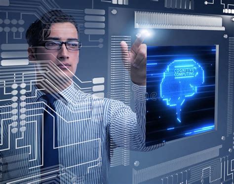 Cognitive Computing Concept As Modern Technology Stock Illustration Illustration Of Language