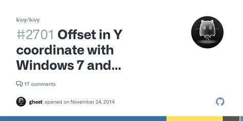 Offset In Y Coordinate With Windows 7 And Multitouch Hid Device · Issue 2701 · Kivykivy · Github