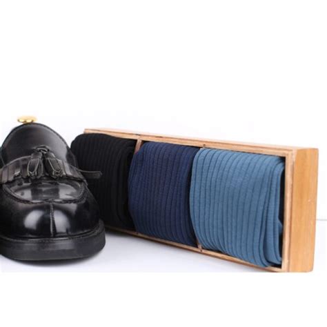 Mens Cotton Socks Black Socks Navy Blue Socks Over The Calf Mid
