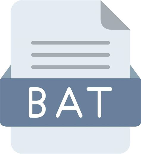 Bat File Format Line Icon 28643999 Vector Art At Vecteezy
