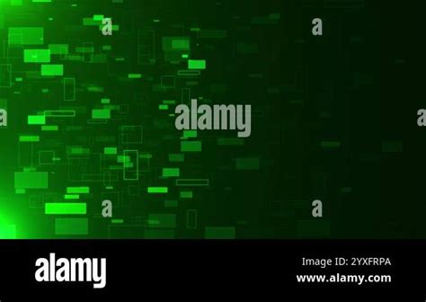 3d Futuristic Stream Digital Data Flow Floating Particles Slow Motion