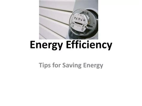 PPT Energy Efficiency PowerPoint Presentation Free Download ID