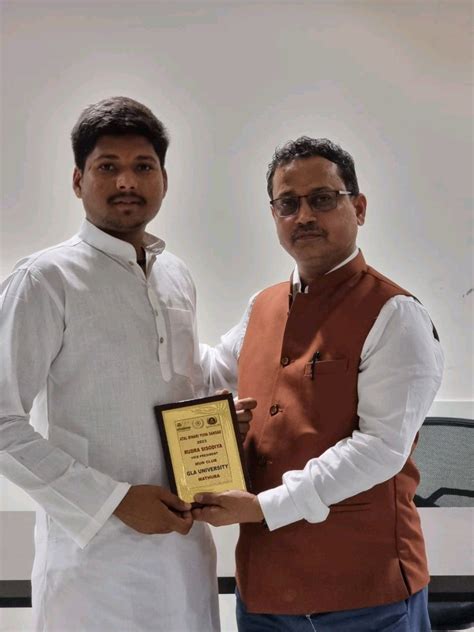 Rudra Sisodiya On Linkedin Facilitated By Mralok Verma Sir The Dean Of The Institute Of Legal