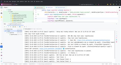[selenium java] bài 30 sử dụng log4j để ghi log vào file trong