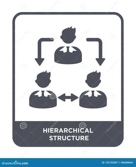 Hierarchical Structure Icon In Trendy Design Style Hierarchical
