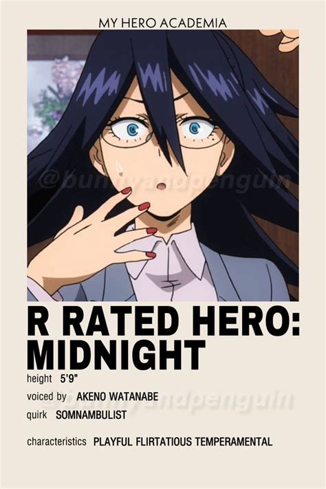 Midnight Mha Minimalist Poster