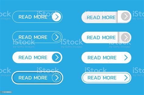 현대적인 평면 스타일 버튼의 집합입니다 파란색 바탕에 흰색 색상 아이콘입니다 벡터 일러스트 레이 션 디자인입니다 0명에 대한 스톡 벡터 아트 및 기타 이미지 Istock