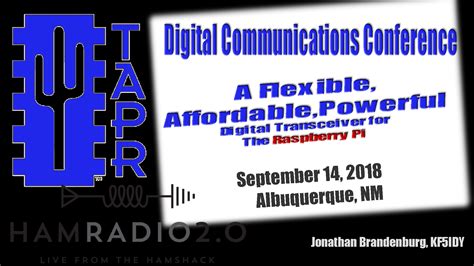 Episode 156 A Raspberry Pi Digital Transceiver From Tapr Dcc Ham Radio 2 0 Live From The