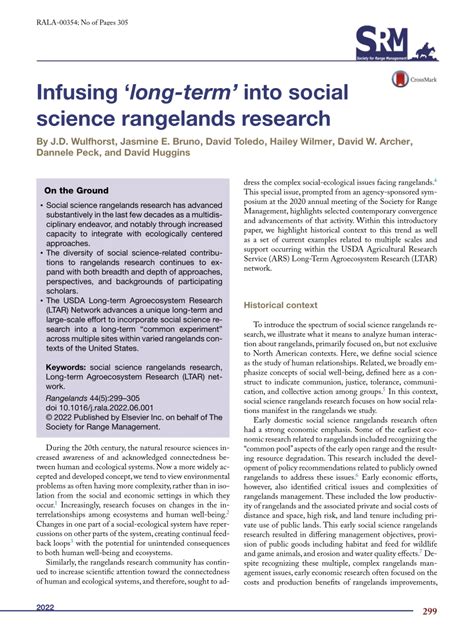 pdf infusing ‘long term into social science rangelands research