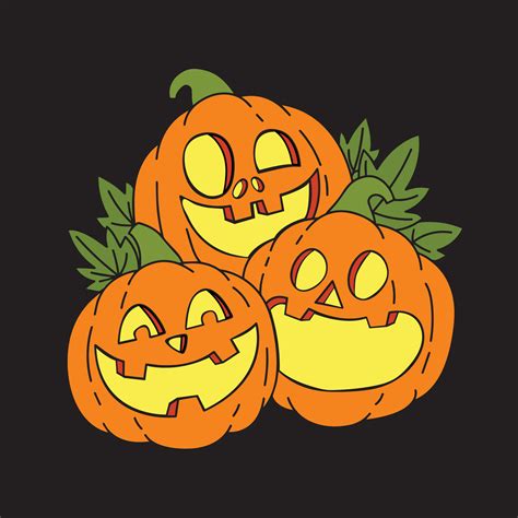 Halloween Pumpkin Vector Cartoon Illustration Halloween Scary Pumpkin With Smile 27232139
