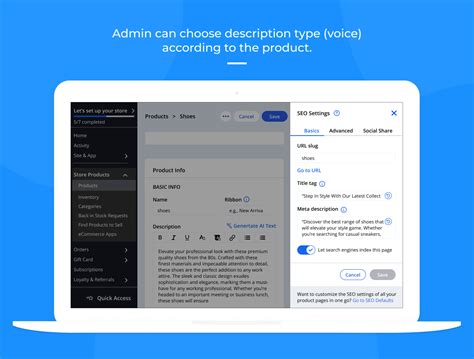 chatgpt seo and product content wix app market