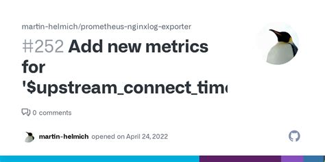 add new metrics for upstream connect time · issue 252 · martin helmich prometheus nginxlog
