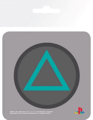 PlayStation Controller Symbol Triangle Single Coaster Poster Plus