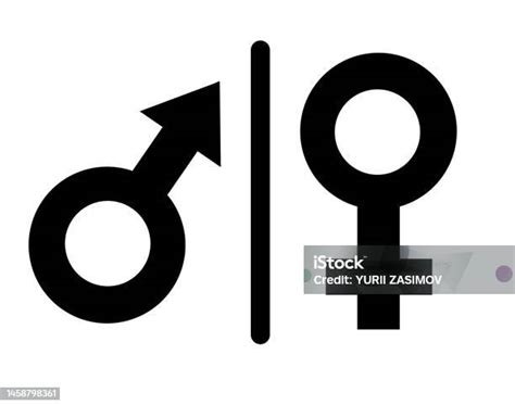 남자와 여자가 오줌을 싸는 화장실이나 욕실 재미 있는 벡터 Wc 그림 아이콘 또는 기호입니다 세계 화장실의 날 스틱맨 욕실 남녀 공통 화장실 청소 닭에 대한 스톡 벡터 아트