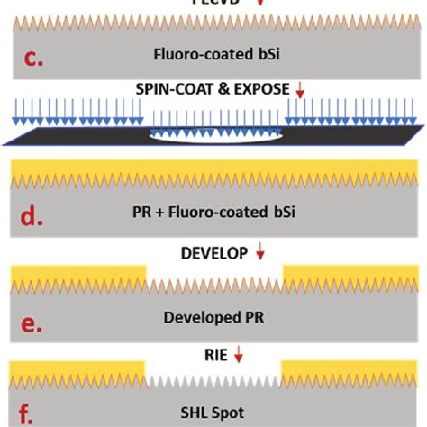 The Workflow Of Patterning The Black Silicon Surface To Download Scientific Diagram