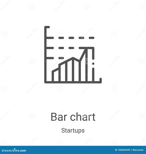 Bar Chart Icon Vector From Startups Collection Thin Line Bar Chart Outline Icon Vector