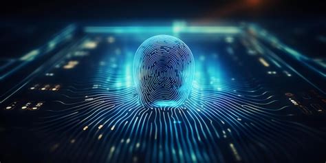 Premium Photo Advanced Biometric Fingerprint Scanning Enhancing