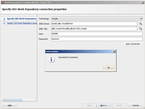 Creation Of Master And Work Repository In Odi 12c And Odi 11g