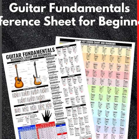 Guitar Scales Cheat Sheet Etsy