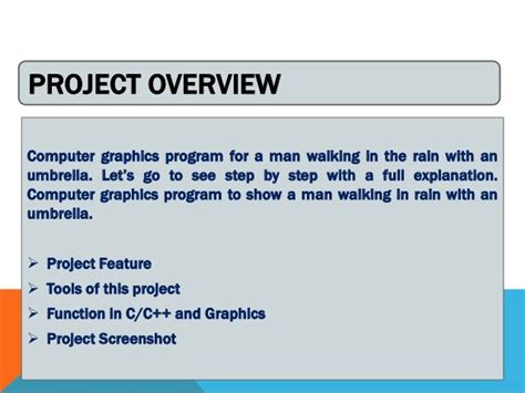 Project On A Man Walking In The Rain With An Umbrella By Mhm Pptx