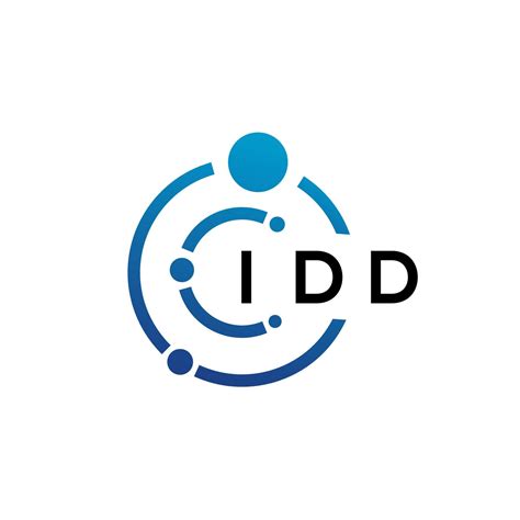 Idd Letter Technology Logo Design On White Background Idd Creative Initials Letter It Logo