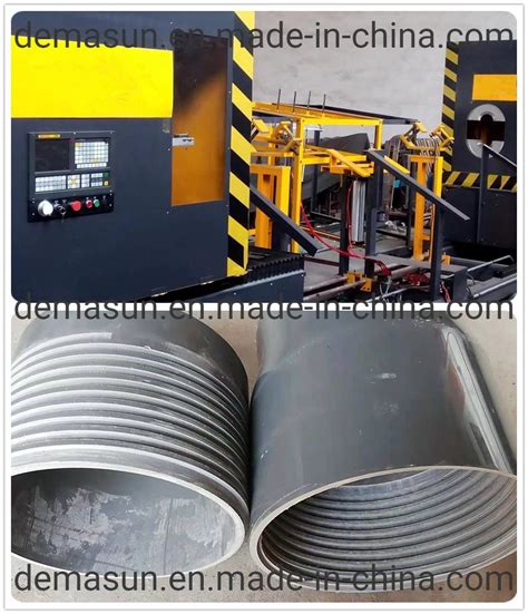 CNC Plastic PVC Pipe Threader Machine UPVC PE Plastic Extrusion Line Plastic Pipe Threading