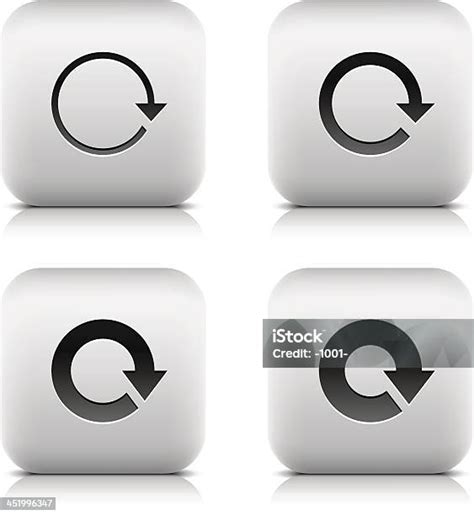 화살표 웹 아이콘크기 로테이션을 새로 고침 리로드 번경 루프 돌다 검은색에 대한 스톡 벡터 아트 및 기타 이미지 검은색 그래픽 사용자 인터페이스 누름 버튼 Istock