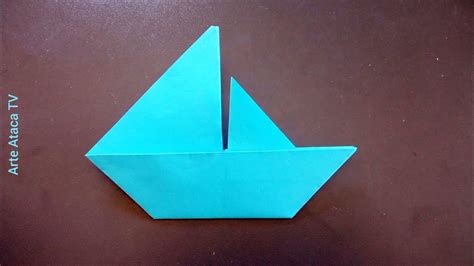 Origami Como Fazer Um Barco De Papel Com Velas Fácil Passo A