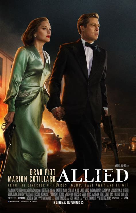 Brad Pitt And Marion Cotillard Are Dressed To Kill In This New Poster For