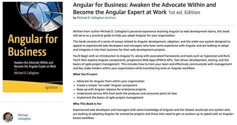 Angular For Business Autographed Copy
