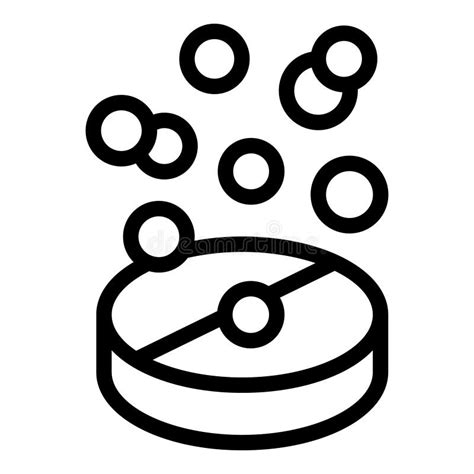 Aspirin Tablet Icon Outline Vector Medicine Gas Clinic Stock Vector Illustration Of Outline