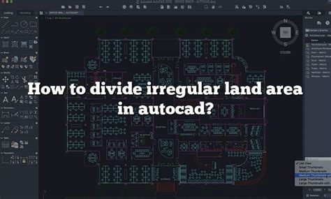 How To Divide Irregular Land Area In Autocad