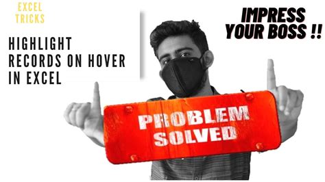 Impress Your Boss Highlight Records On Hover In Excel With 1 Line Of