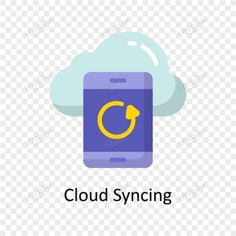 Cloud Syncing Vector Flat Icon Design Illustration Png Picture And Clipart Image For Free